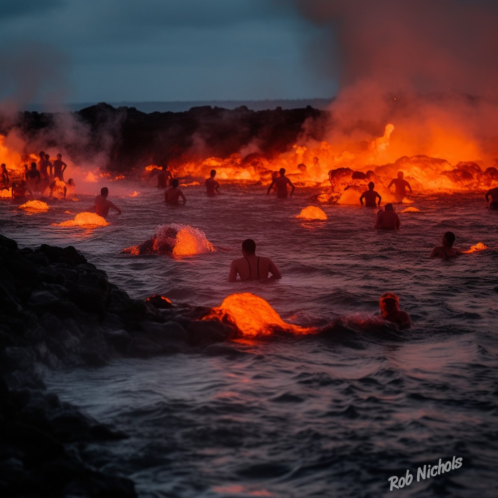 Icelandic Lava Swimming contest – Rob Nichols